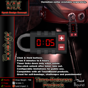 The Time-Release padlock is finally released!